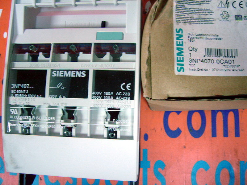 SIEMENS 3NP4 070-0CA01 3NP4070-0CA01 *NIB* - PLC DCS SERVO Control ...